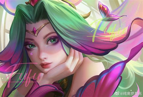 纯禽罗曼死 Faerie Court Seraphine League Of Legends Profile Picture