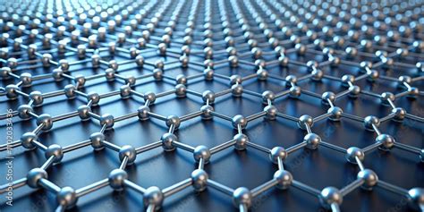 Hexagon Graphene Layers Stacked In Rendering Graphene Layering