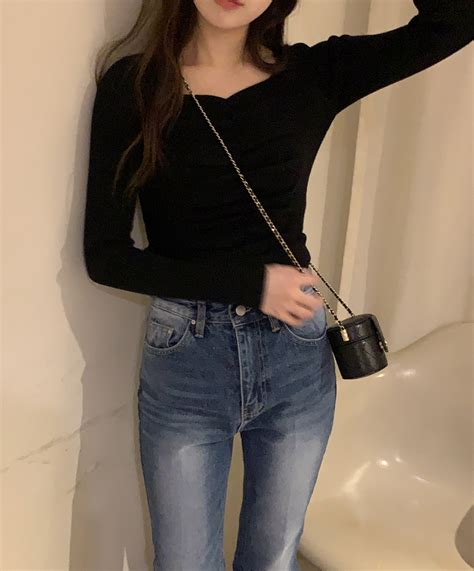 니어웨어 반값할인중🎁 당일발송 언유즈얼리 린즈 셔링 니트 3color