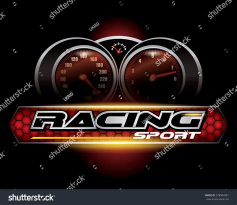 Racing Sport Concept Logo Design Vector Stock Vector Royalty Free