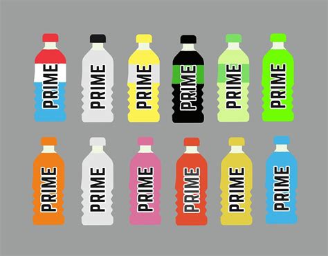 Prime Bottle Design Solid Outline And 3d Digital Download