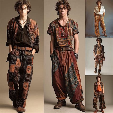 Boho Fashion Summer Bohemian Outfit Men Culture Clothing