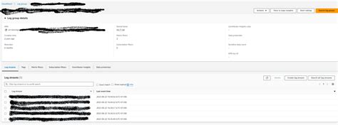 Cloudwatch Log Streams Shows Limited Entries Aws Repost