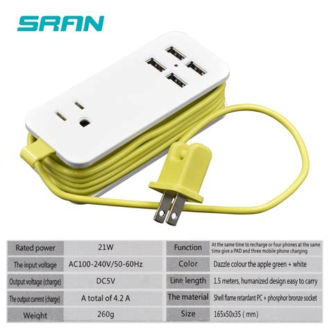 Us Plug Usb Socket Power Strip Electric Socket Sur Grandado