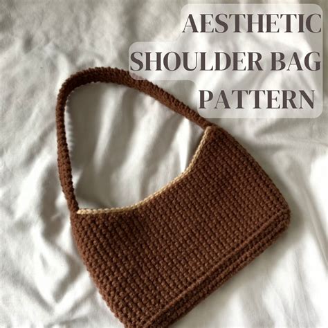 Aesthetic Crochet Shoulder Bag Pattern Crochet Bag Pattern Etsy