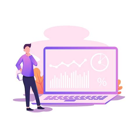 Premium Vector Analytics And Data Flat Style Illustration Vector Design