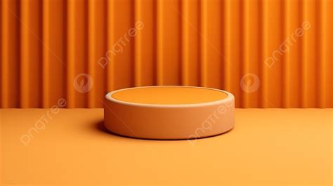 밝은 주황색과 황금색 스레드로 된 3d 고급 디자인의 직물 디스플레이 스탠드의 평면도 황금 연단 3d 디스플레이 호화 연단