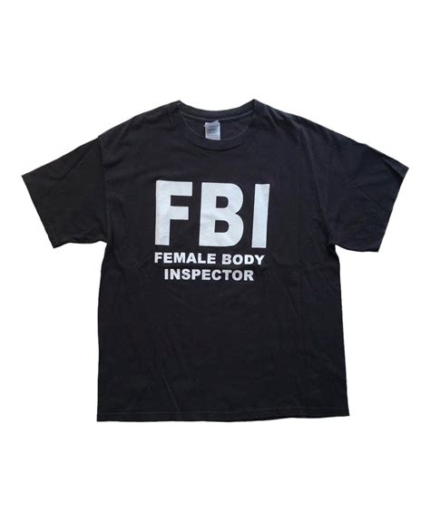 Vintage Fbi Statement Mens Fashion Tops And Sets Tshirts And Polo