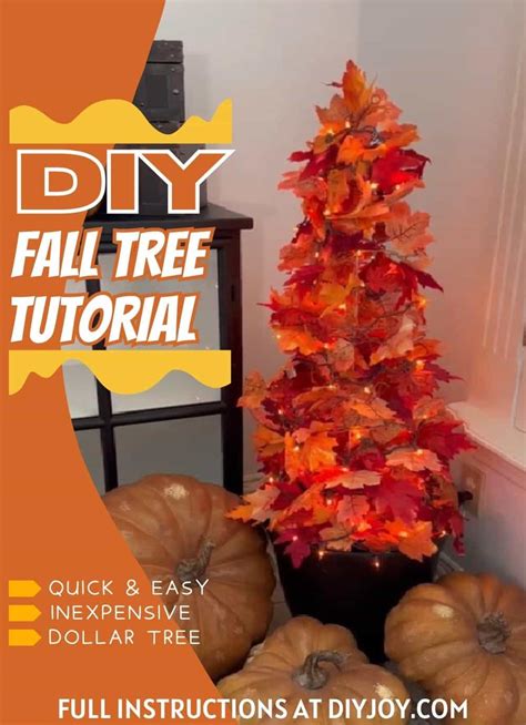DIY Easy Fall Tree Tutorial