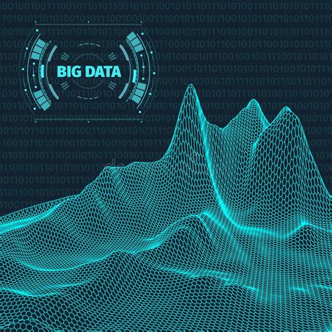 Big Data Visualization Background 3d Big Data Connection Background