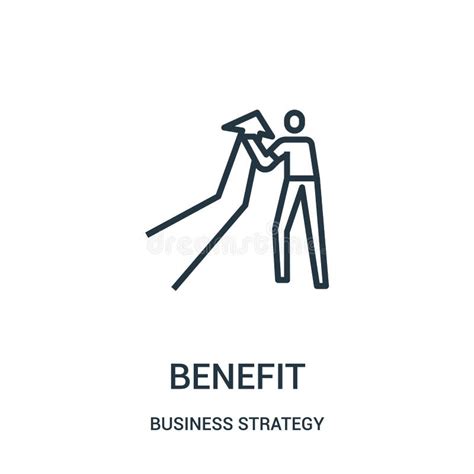 Benefit Icon Vector From Business Strategy Collection Thin Line Benefit Outline Icon Vector
