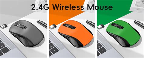Acozykitten Wireless Mouse 2 4g Ergonomic Mouse 2400 Dpi Silent And Anti Slip