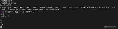 linux bc命令（bc指令）（基本计算器）（任意精度计算语言：支持浮点数运算、变量赋值和自定义函数等） csdn博客