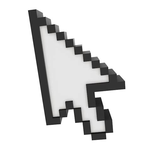 Premium Photo Pixelated Cursor