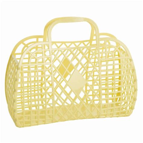 Sun Jellies Retro Basket Assorted Colours Large