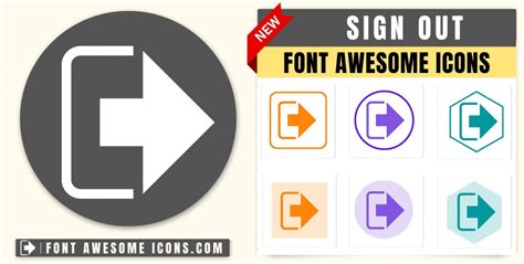 Font Awesome Sign Out Fa Fa Sign Out Fas Fa Signout Fa Solid Fa