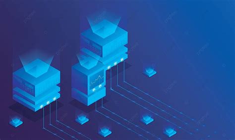 Monitoring Big Data Server Tethered To Multiple Local Servers Vector