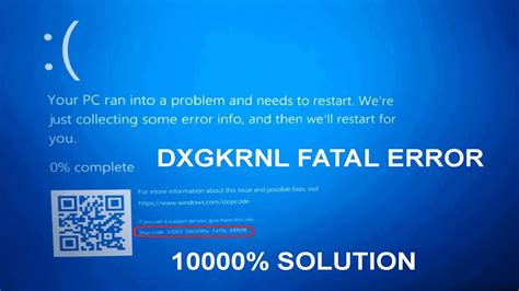 How To Fix Dxg Krnl Fatal Error In Windows 10 Youtube