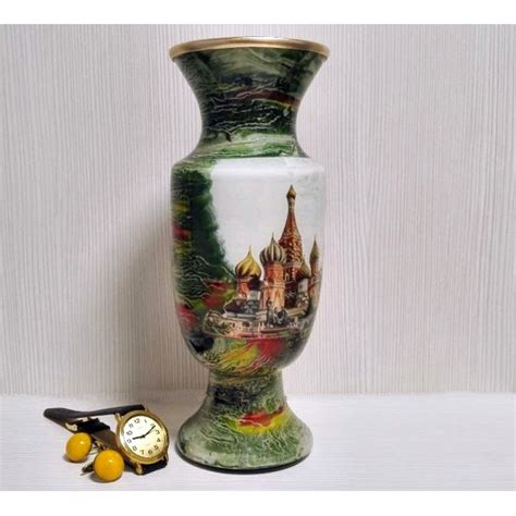 Vintage Soviet Vase Moscow Kremlin Vase Cup Moscow Kremlin Inspire