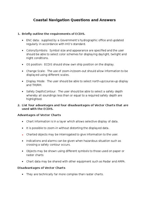 Coastal Navigation Questions And Answers Pdf Tide Navigation