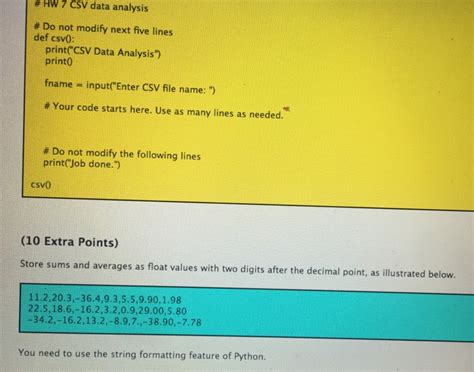 Solved Printcsv Data Analysis Print Fname