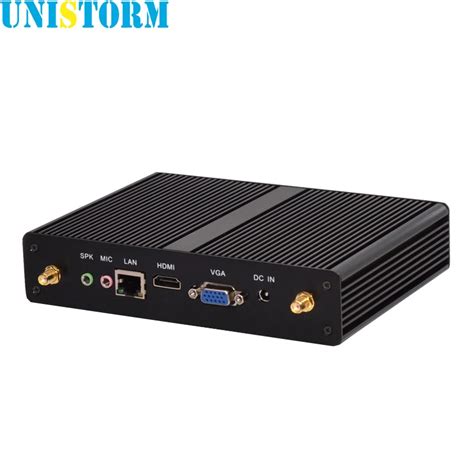 Fanless Intel Dual Core Mini PC Pentium 2117U 1 8GHz Windows7 8 10 Mini Computer With Intel HD