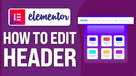How To Edit Header In Elementor Creative Salahu