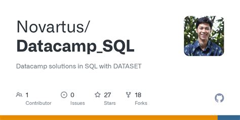 Github Novartus Datacamp Sql Datacamp Solutions In Sql With Dataset