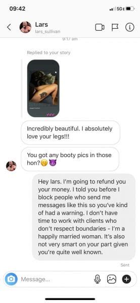 Lars Sullivan Seemingly Sent Disturbing Messages To Married Woman