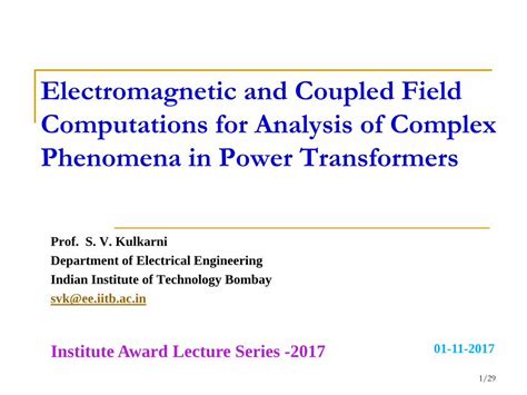 pdf electromagnetic and coupled field computations for analysis · pdf