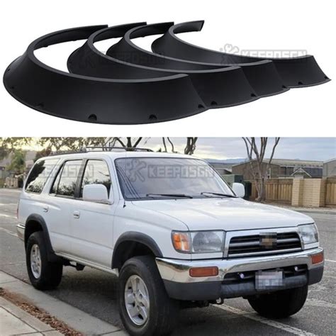 4pcs 890mm Fender Flares Extra Wide Body Kit Wheel Arches For Toyota