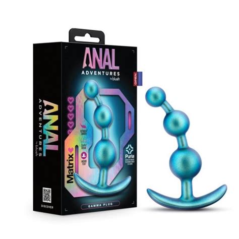 Anal Adventures Matrix Gamma Plug Teal Sex Toys And Adult Novelties Freeones Store