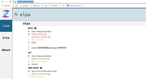 推荐一个镜像聚合网站 闲聊灌水 Emacs China