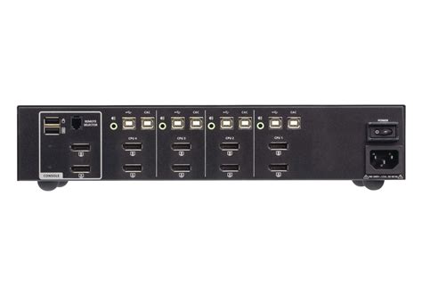 4 Port USB DisplayPort Dual Display Secure KVM Switch With CAC PSD PP V4 0 Compliant