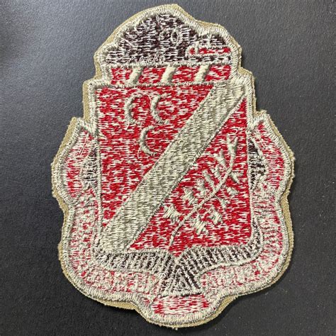 Us Army 3rd Infantry Division Patch Red Silver Crest Heraldry Ebay