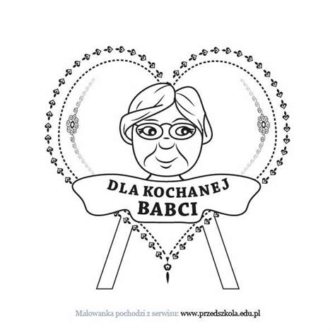 Laurka Na Dzień Babci Kolorowanka Darmowe Kolorowanki I Malowanki Dla Dzieci Laurka Na Dzień