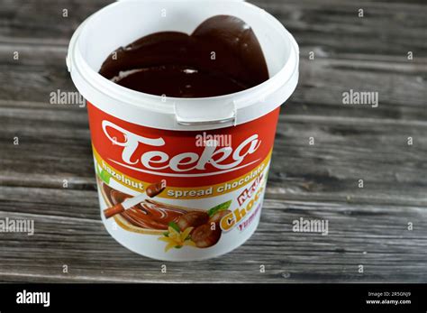 Cairo Egypt May 31 2023 Teeka Hazelnut Chocolate Spread Made From