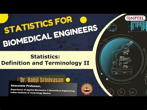 Free Video Statistics Definition And Terminology Part Ii From Nptel Noc Iitm Class Central