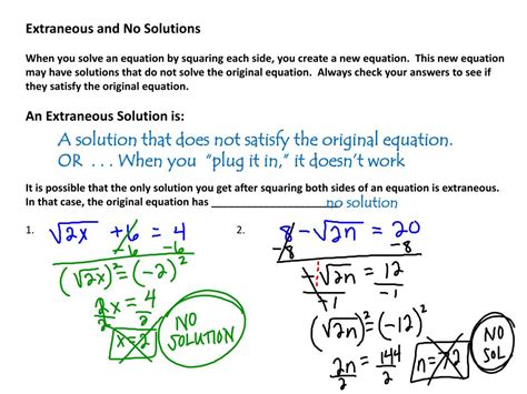 PPT Solving Radical Equations Radical Equations You Can Often Solve A Radical Equation By 1