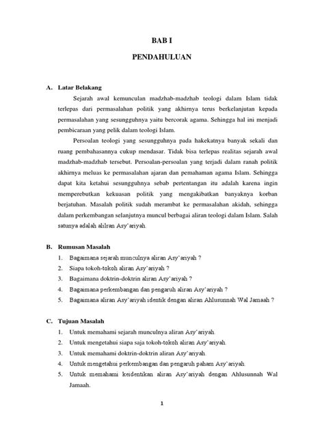 Aliran Asyariyah Pdf