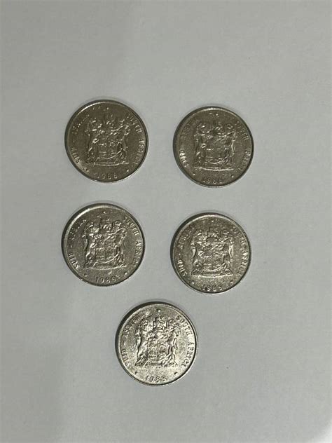 Collections And Lots 5x Old R1 Coins Was Sold For 100 On 8 Oct At 23