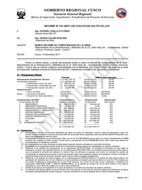 Infor 103 Ccoo Compatibilidad Corregido Obra Grc Ie Elian Karp Consabamba Checa Pdf