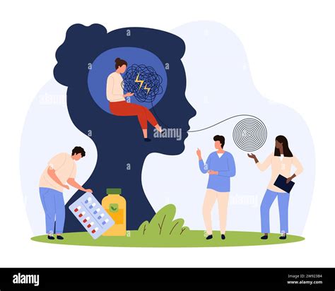 Mental Health Psychotherapy Session With Patient Tiny People Unravel