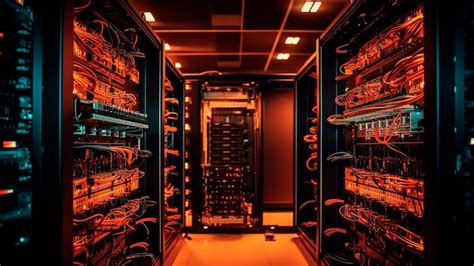 Premium Ai Image The Room Is Filled With A Massive Supercomputer