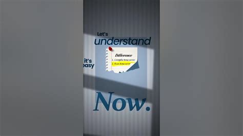 Compile Time Vs Run Time Error Whats The Difference Tamil 🔥