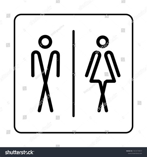 Wc변기 도어판 아이콘화장실화장실 접시wc 기호 스톡 벡터로열티 프리 1013174917 Shutterstock