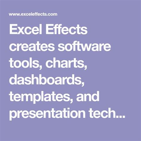 Excel Effects Exceleffects Profile Pinterest