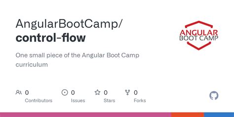Github Angularbootcampcontrol Flow One Small Piece Of The Angular
