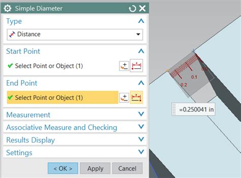 NX Dialog Options And Simple Measurements Swoosh Technologies