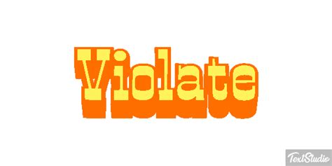 Violate Word Animated  Logo Designs